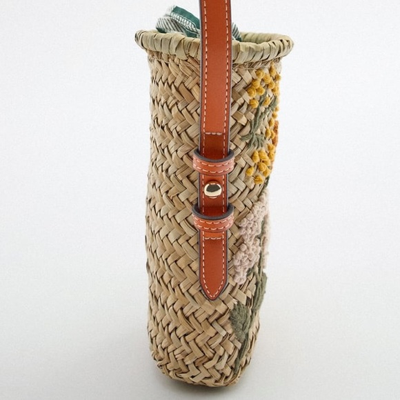 Zara | Bags | Zara Raffia Mini Crossbody Bag | Poshmark